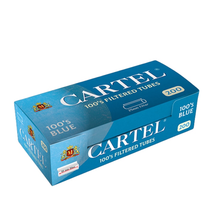 Tuburi Tigari Cartel Blue 100 - Tabacco & Gifts
